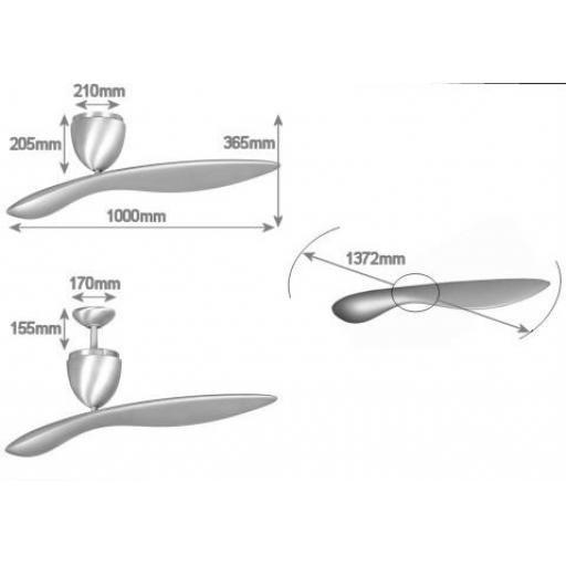 Fantasia Fans | Blade Ceiling Fan with Remote Control - 20% off & Free ...